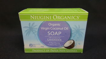 Niugini Organics coconut oil soap with lavender