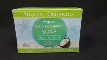 Pure Unscented Soap Niugini Coconut Oil